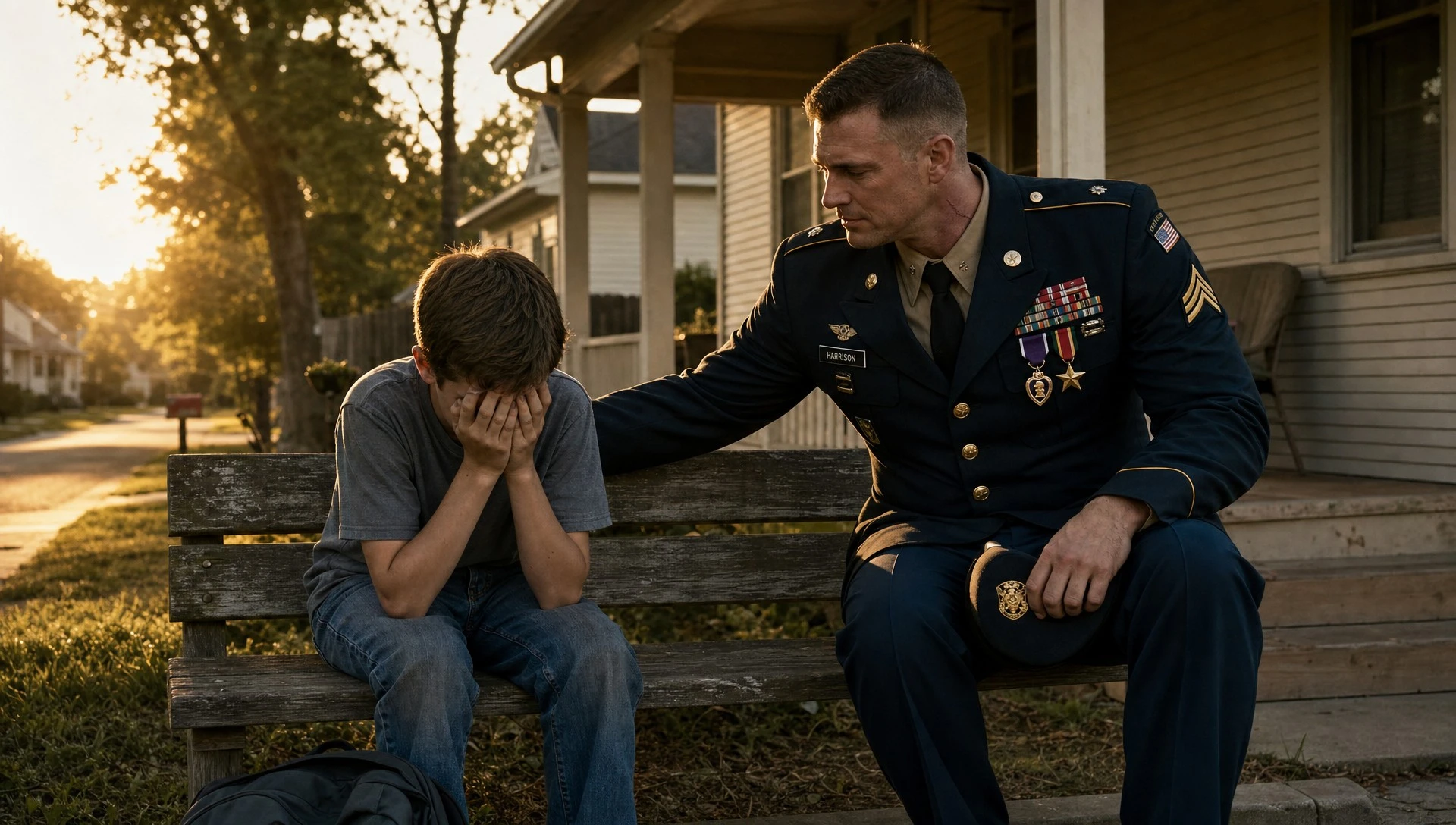 Bullies Drove Him to Tears Over His "Fake" Uncle… Then the Uniform ...